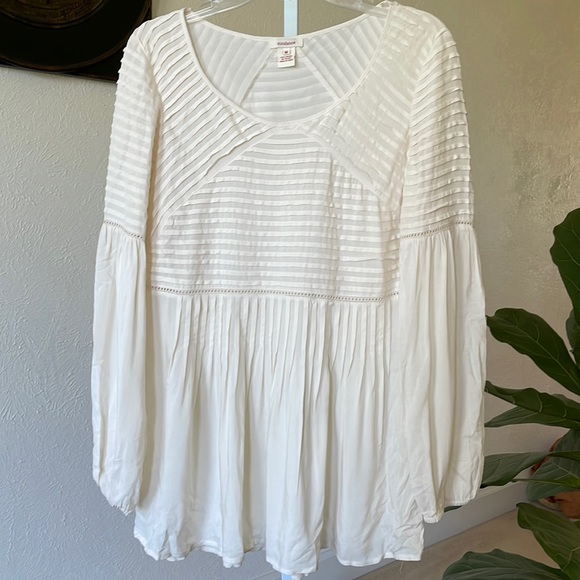 Sundance | Tops | Sundance Gorgeous Pleated Balloon Sleeve Silky Boho ...